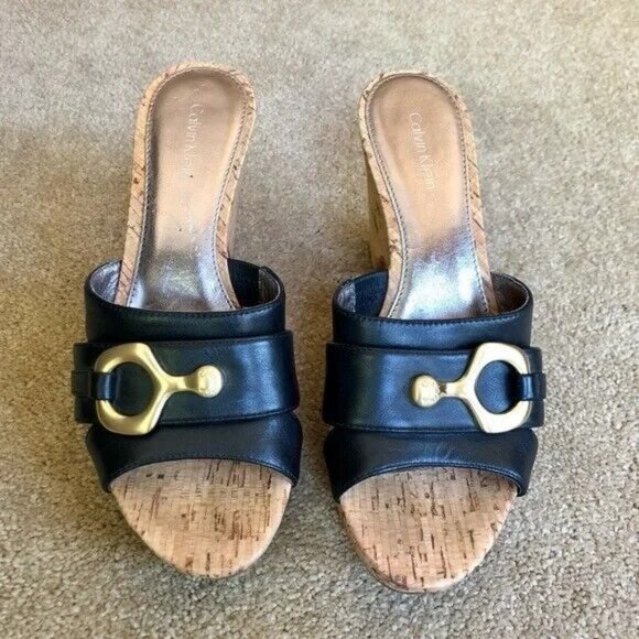 Calvin Klein | Shoes | Calvin Klein Misty Platform Wedge Sandal Size 6 ...
